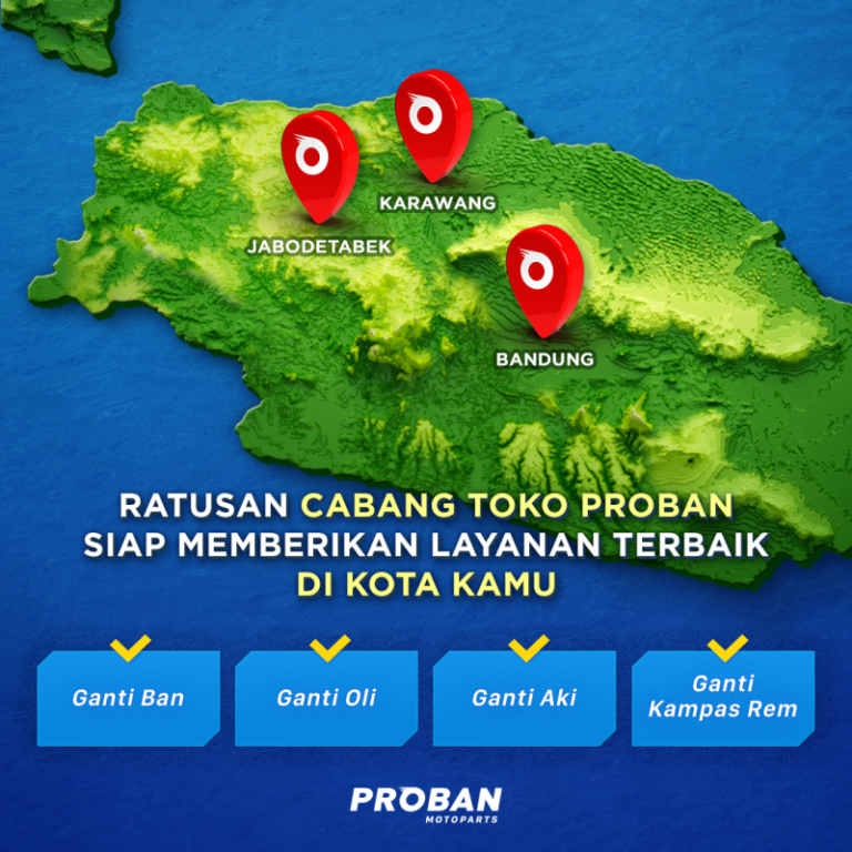Tersedia Ratusan Cabang Toko Proban - Proban Motoparts